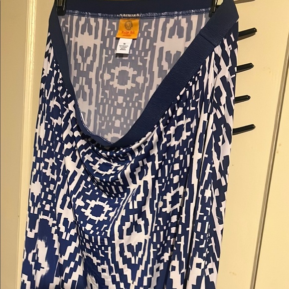 Ruby Rd. | Skirts | Blue And White Patterned Skirt | Poshmark